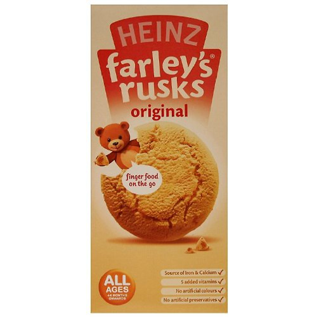 Heinz Farley Rusks, Biscuits For Baby's & Toddlers, 5.3-Ounce Boxes (Pack of 6)