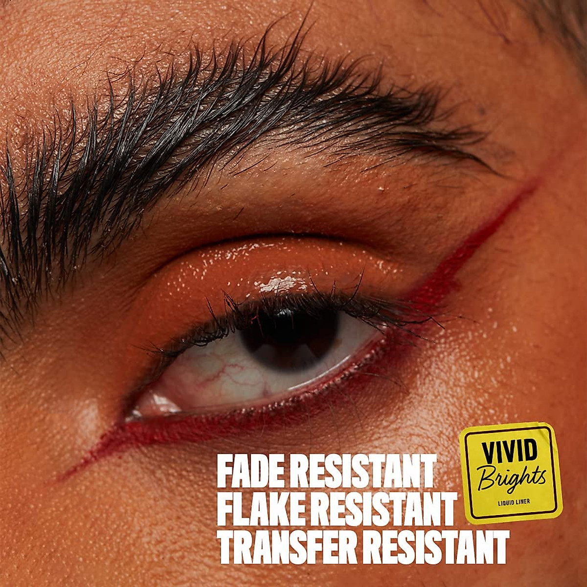 NYX PROFESSIONAL MAKEUP Vivid Brights Liquid Liner, Smear-Resistant Eyeliner with Precise Tip - On Red