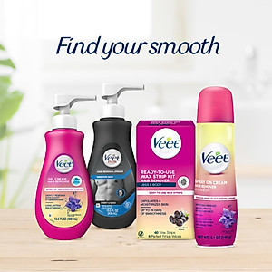 Veet Gel Hair Remover Cream, Sensitive Formula, 13.5 oz (Pack of 4)