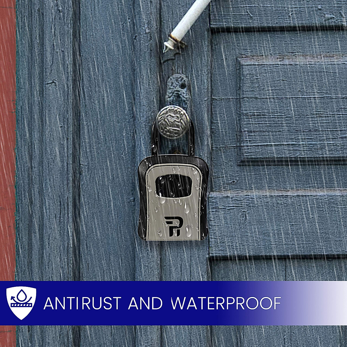 Key Lock Box for Outside - Realtor Lockbox for House Keys Outdoor - Combination Key Hiders to Hide a Key Safe Storage