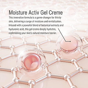 WILMA SCHUMANN Moisture Activ Gel Cream, Face Moisturizer, Face Cream with Hyaluronic Acid, 1.7 oz