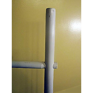 MGP Bamboo Ladder Rack in White 5'