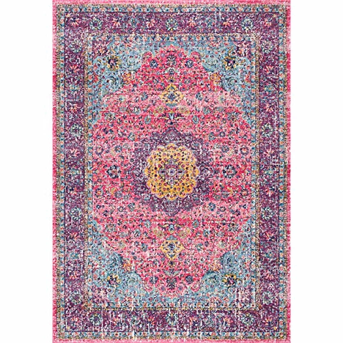 NuLOOM Verona Vintage Persian Area Rug, 4' x 6', Pink