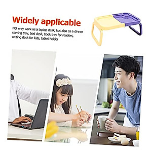 MAGICLULU Folding Computer Desk Tv Tables Breakfast Tray Night Stand Tray Breakfast Bed Tray Picnic Storage Standing Holder Breakfast Serving Tray Laptop Folding Desk Laptop Desk Snack Tray