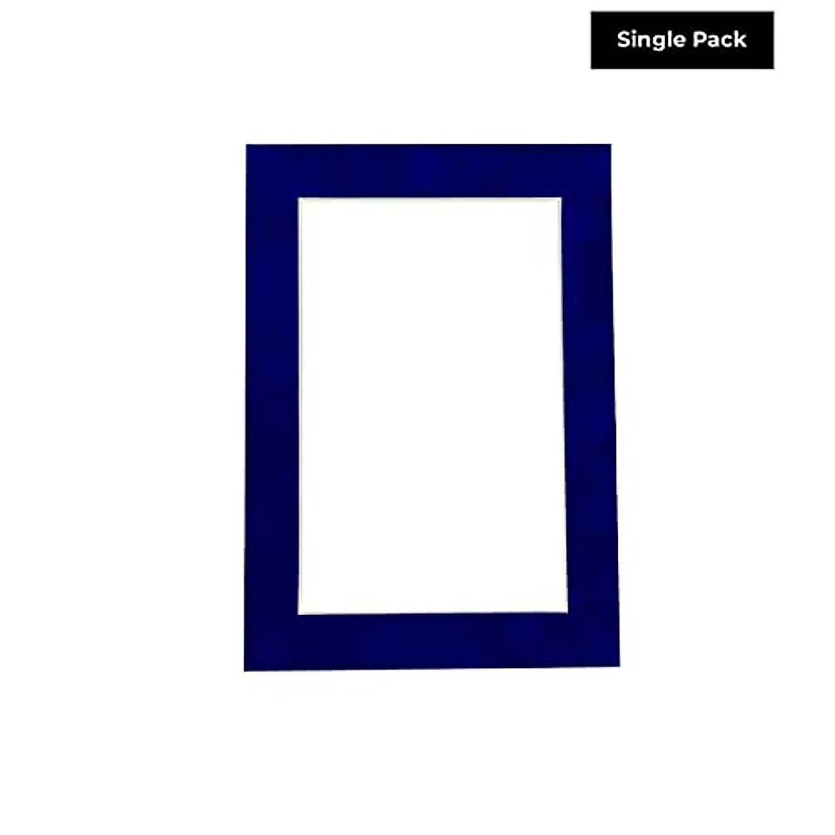 8x10 Frame Mat for 5x7 Photo - Royal Blue Suede Picture Matboard for Frames Measuring 8 x 10 Inches - Bevel Cut Matte to Display Art Measuring 5 x 7 Inches - Acid Free ONE MAT