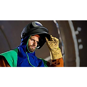 Kevlar Welding Neck Protection, Cut/Scratch/Heat Resistant Neck Protector Shoulder/Drape Match All Kinds Of Welding helmets/Hood/Mask(1PC blue & 1PC orange)