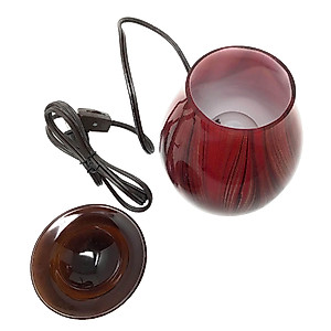 Better Homes & Gardens Common Scents Amour Glass Full Size 1-25W Light Bulb Wax Warmer, Multicolor