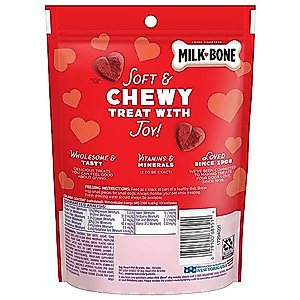 Milk-Bone Tender Hearts Soft & Chewy Dog Treats, 4.5 Ounce (Pack of 1)