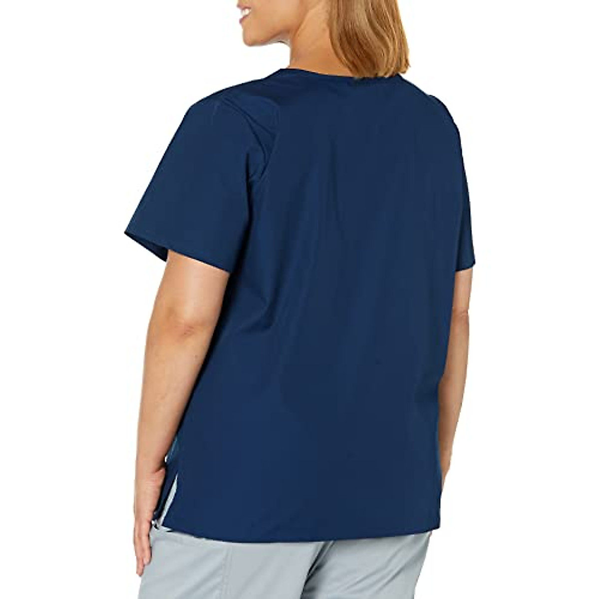 Landau Scrub Zone Relaxed Fit 2-Pocket V-Neck Scrub Top for Women 70221