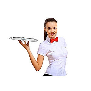 Elegant Serving Tray, Whiskey Tray Ideal for Bathroom Tray, Perfume Tray, Bar Tray, Coffee Table Tray and Vanity Tray - Stainless Steel Tray