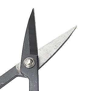 FBITE Garden Scissors, Bonsai Scissors Stainless Steel Rust Resistant High Hardness Garden Scissors for Garden Courtyard Lawn Plant Scissors