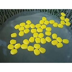 50 pcs TPR Simulation Fake Corn Soft Baits Corn Carp Fishing Lures Floating Baits with Nice Scent for Carp Fishing,Trout Fishing,Cat Fish (50 pcs)