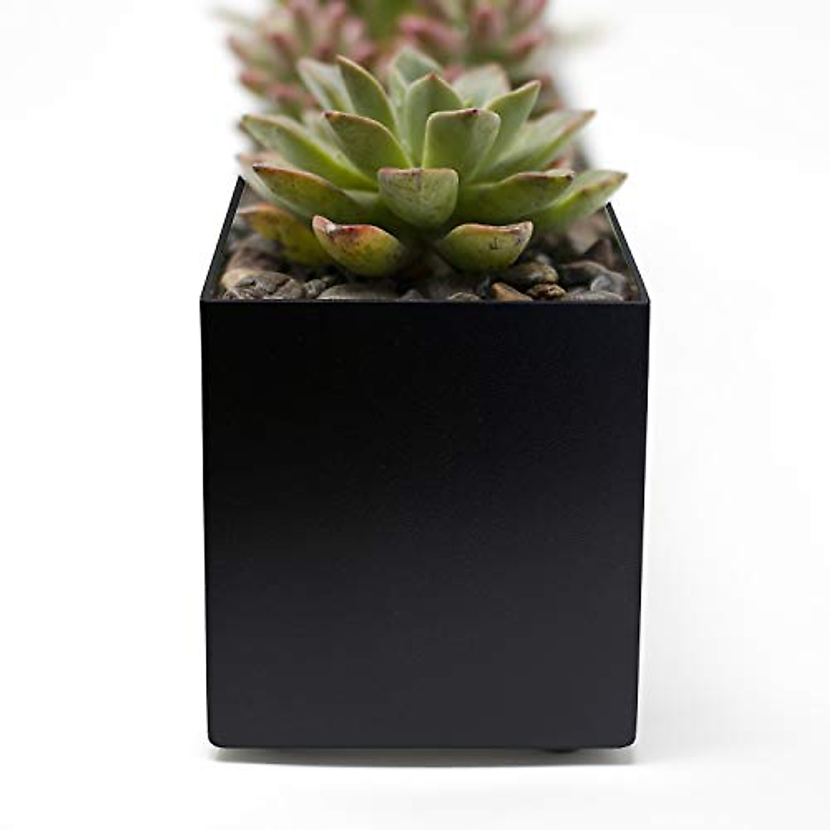 Buhbo Modern Steel Trough Rectangle Planter 32 inch, Black