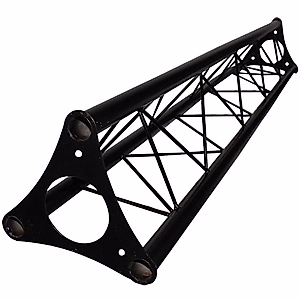 3X 5ft Lighting Triangle Bolted Truss 15' Span 10"x10" Diameter Stand Universal DJ Metal 5'