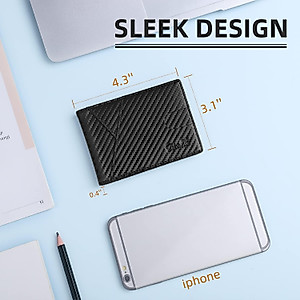 Zitahli Wallet for Men,Mens Wallet,Slim Leather Bifold,RFID Blocking 11 Slots Gift Box