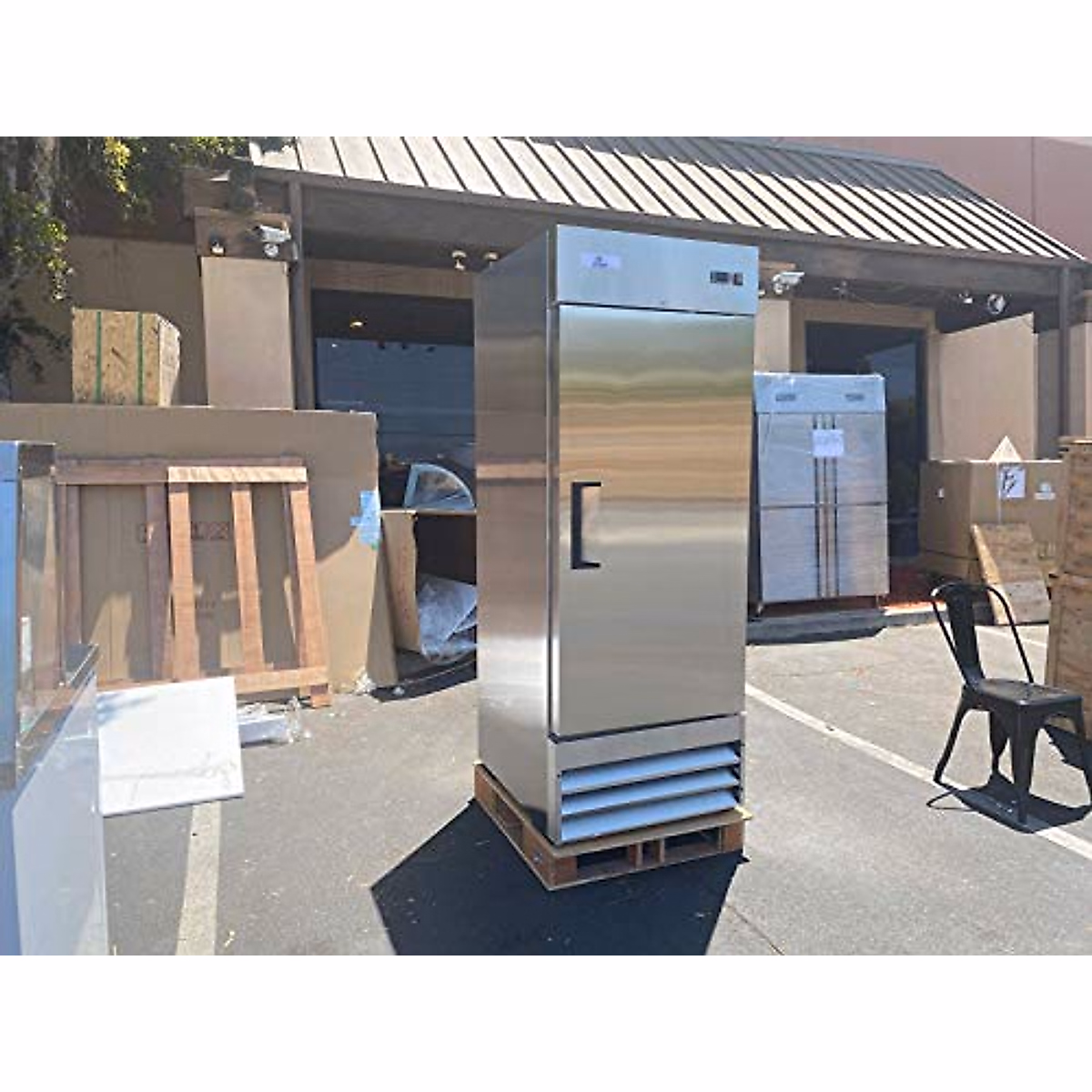 Commercial Refrigerator 1-Door Solid Upright Reach in Stainless Steel NSF 29" Width, Capacity 23 Cuft, Bottom Mounted Restaurant Quality Kitchen Cooler Fridge