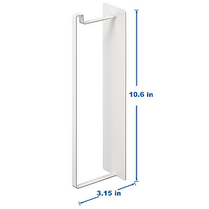 Magnetic Hanger Organizer, Thipoten 2Pack Hangers Holder for Dryer/Washing Machine, Holding up to 30 Velvet/Wire/Plastic Hangers, Perfect Space Saver for Laundry Room (2, White)