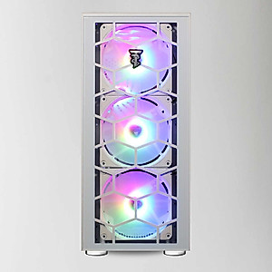 ViprTech.com Icefall Gaming PC Desktop Computer - AMD Ryzen 5 (12-LCore), RTX 2060 Super 8GB, 16GB DDR4 RAM, 128GB NVMe SSD, 1TB HDD, VR-Ready, Streaming, Editing, RGB, WiFi, Warranty