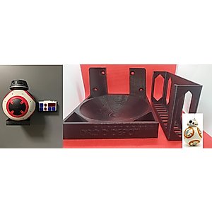 Wall mount for BB8 Droid Depot Star Wars Galaxy’s Edge with remote holder