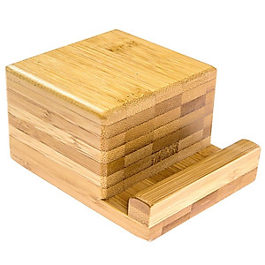 Record-Happy Vinyl Record Holder Stand – Single Album LP Display Perfect to show your Now Playing 12 inch, 7inch Records or CD’s Eco-friendly Bamboo will tastefully exhibit your collection