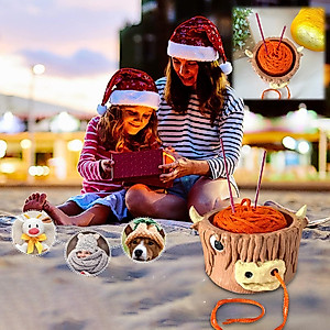 Weerihhol Crazy Cow Yarn Bowl Holder for Crocheting and Knitting, Hand Made Highland Cow Yarn Bowl,Animal Resin Crochet Accessories, Gifts for Mom & Knitting Lovers Yarn for Crocheting Bowl