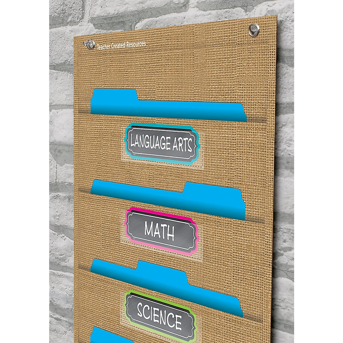 Teacher Created Resources Chalkboard Brights Labels (TCR20871) and Mini Accents (5620)