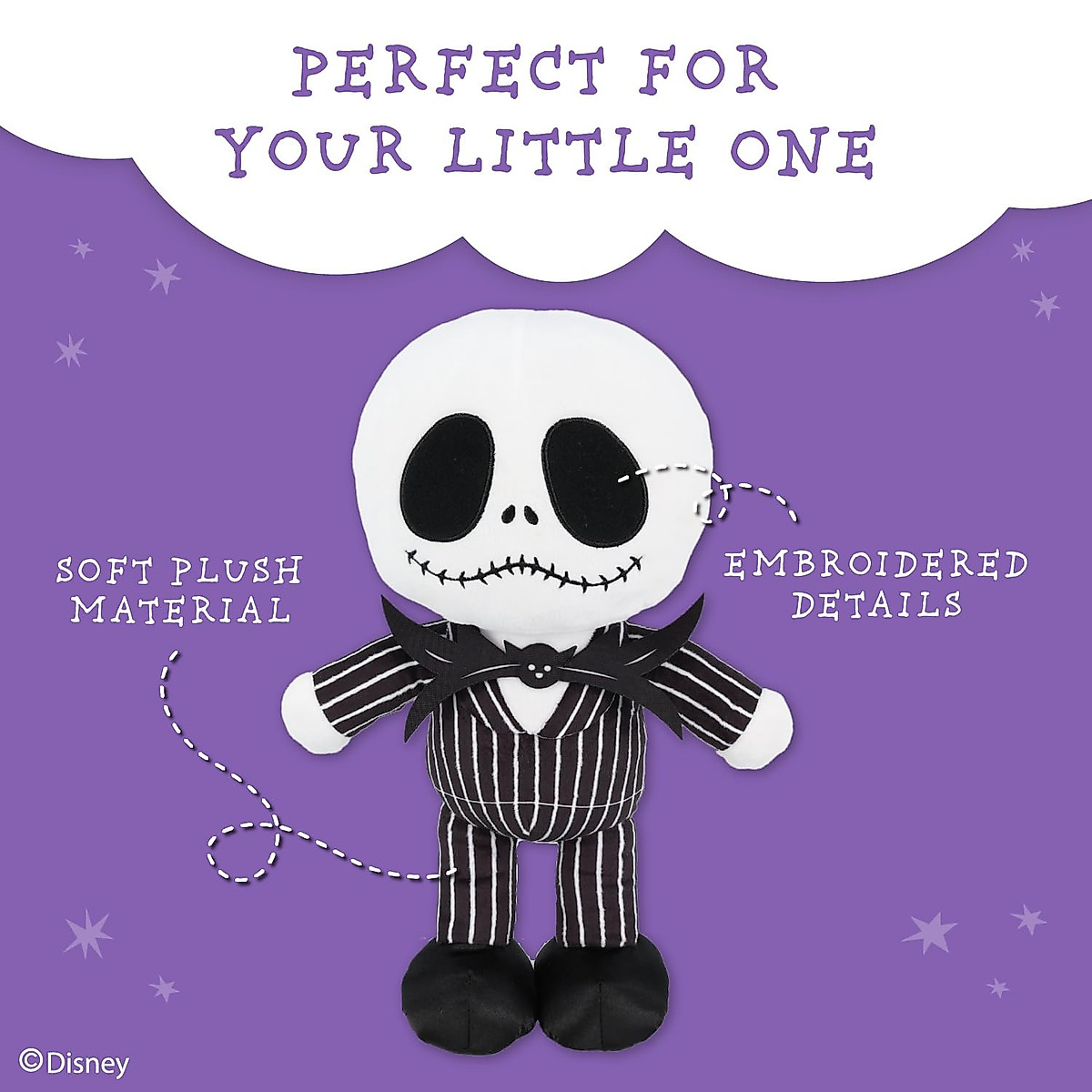 KIDS PREFERRED Disney Baby The Nightmare Before Christmas Jack Skellington 15 inch Stuffed Animal Plush Toy