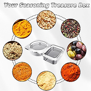 SEILETOO 40PCS Double Compartment Condiment Containers with Lids, 2025 New Disposable 2 Compartment Snack Containers, Plastic Bento Boxes for Office,Picnic,Microwave Safe