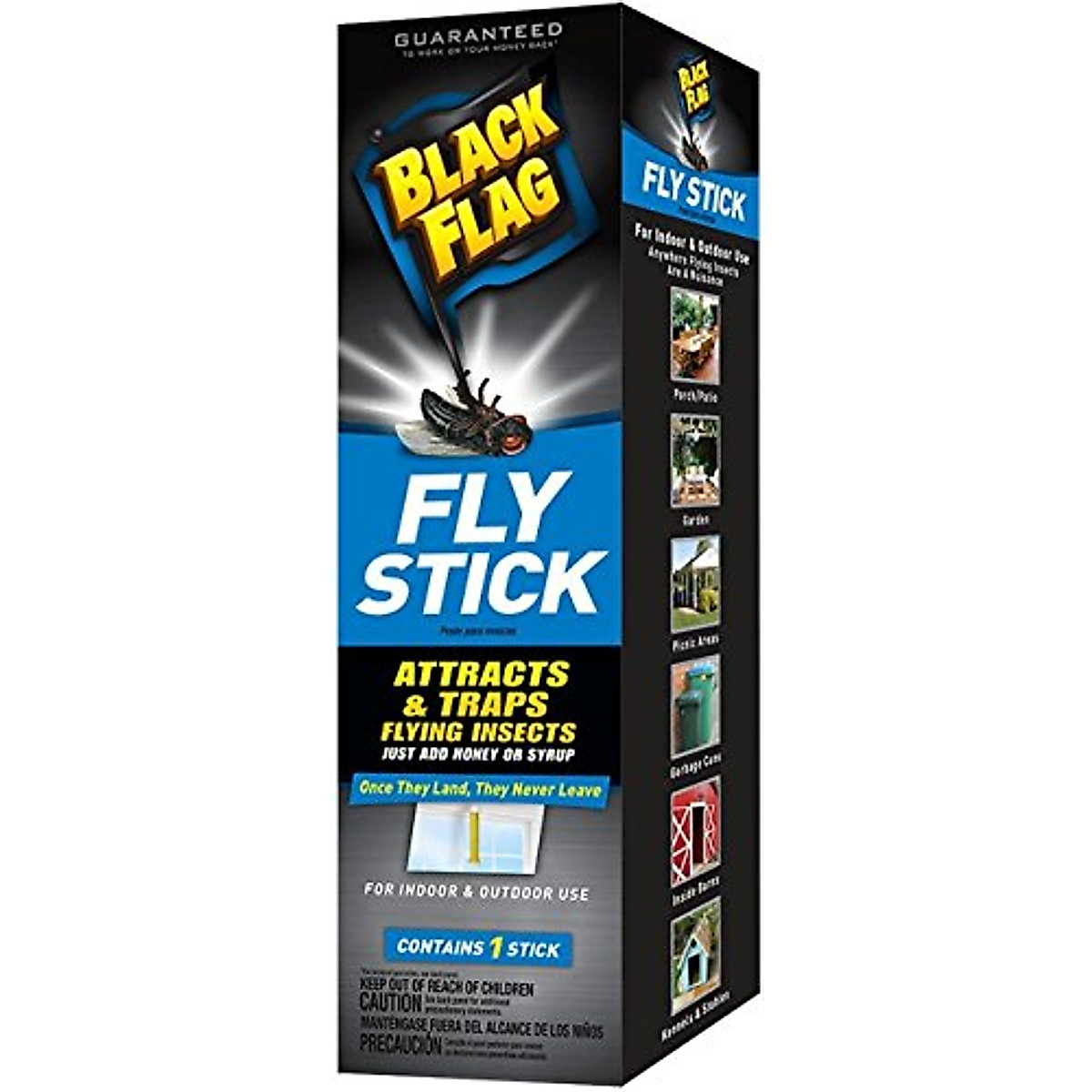 Black Flag Fly Stick Insect Trap(2Pack)