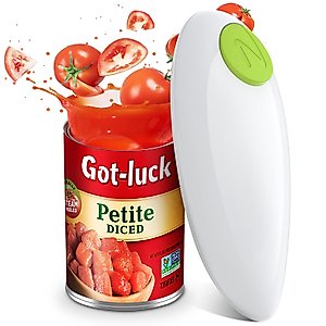 Easy One-Touch Electric Can Opener with Smooth Edge for Seniors with Arthritis,Food-Safe Automatic Can Openers Kitchen Gadgets for Kitchen Fits Almost All Cans