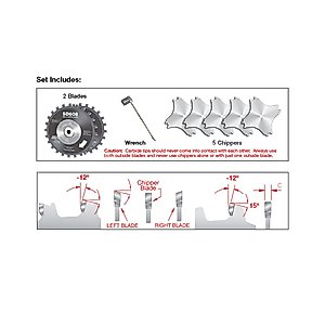 Freud SD608: 8" Dial-A-Width Stacked Dado Sets