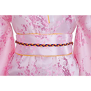 Joy Bridalc Yukata Women's Gorgeous Japanese Traditional Satin Kimono Robe