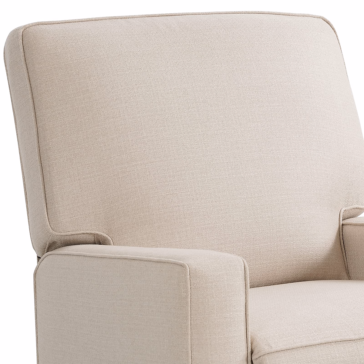 Luffield Swivel Rocker Recliner Chair -Manual 360 Degree Swivel Recliners Comfy Glider Rocking Chairs， Single Modern Sofa Home Theater Seating for Living Room (Beige)