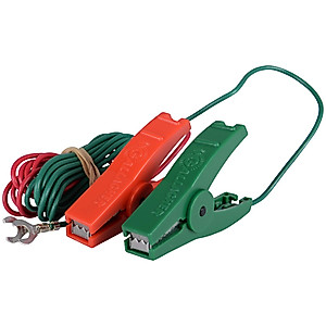 Gallagher S10 Leadset | Energizer Output Lead Set | Electric Fence Energizer Accessory with Red & Green Alligator Clips | Connect to Energizers, Power Supplies & Earthing Systems | 70" / 1.8m Length
