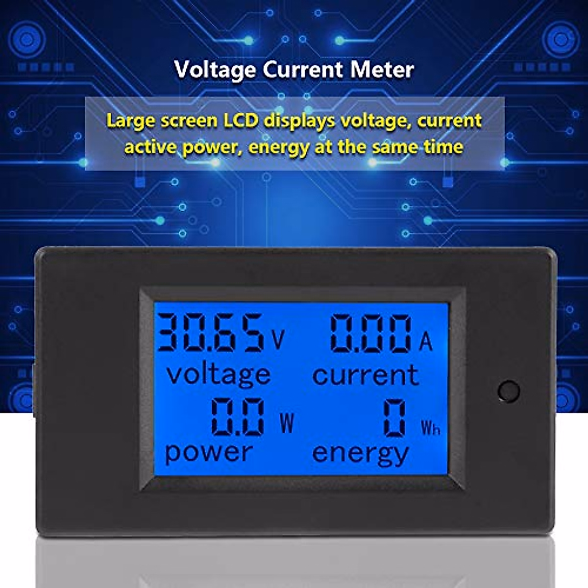 PEACEFAIR PZEM-051 LCD Display DC 6.5-100V Digital Electric Power Energy Voltage Current Meter Power Energy Battery Monitor Amperage Meter Gauge with Built-in Shunt(50A Shunt)