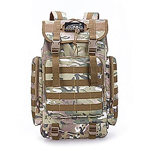 Sirius Survival “The Rambler” - 40L Tactical Backpack with MOLLE Webbing (Black)