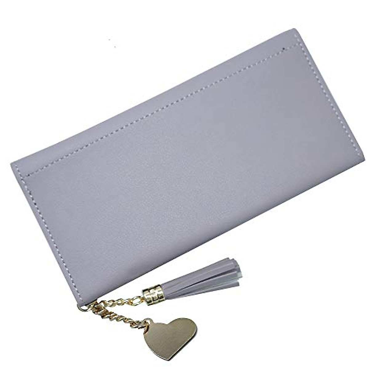 Womens Wallet Ultra Slim Pu Leather Credit Card Holder Clutch Hand holding trendy Wallets for Women(purple)