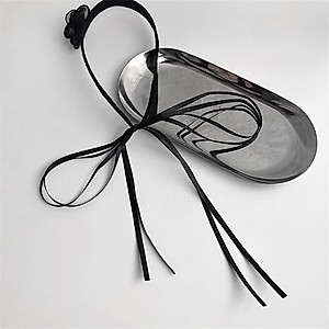 Rumtock Black Lace Rose Flower Velvet Choker Necklace for Women Girls Punk Jewelry Ladies Dainty Necklace