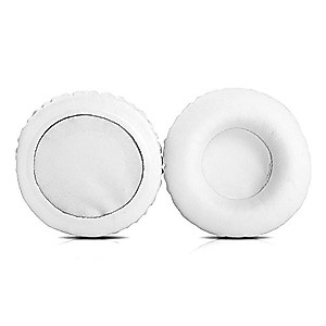 Ear Pads Cushions Cups Foam Replacement Compatible with LilGadgets Untangled PRO Kids Premium Wireless Bluetooth Headphones Earpads (White)