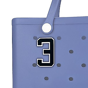 TOYORK Bag Charms for Bogg Bag Accessories Decorative Bogg Bag Charms Insert Number Charms for Beach Tote Bag Accessories