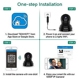 Pet Camera - TENVIS Pet Security Wireless Indoor Security Camera System w/Motion Detection, Two Way Audio, Enhanced Night Vision, Indoor Home Security Camera with MicroSD Slot, iOS/Android (2PCS)