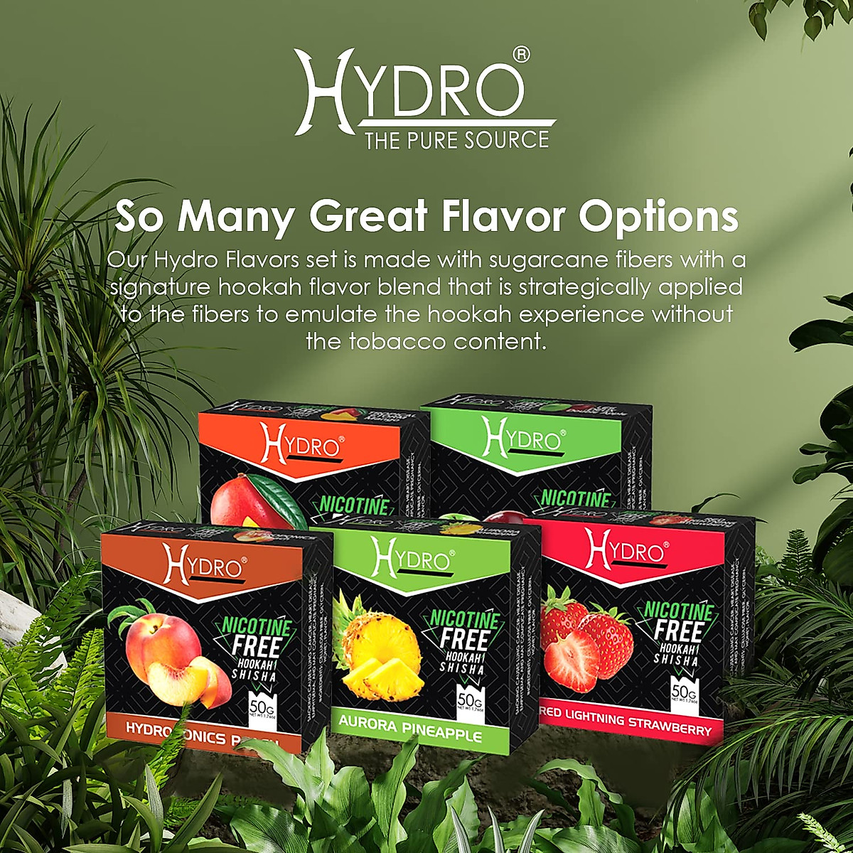 100% Tobacco and Nicotine Free Premium Hydro Herbal Hookah Shisha Molasses Flavor LOT of 12