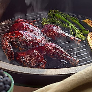 OLIGAI Cast Iron Cooking Grate,Cooking Grids Grates for Small and Minimax Big Green Egg,Round Grill Grate Replacement for Big Green Egg,13 Inch Cast Iron Grates