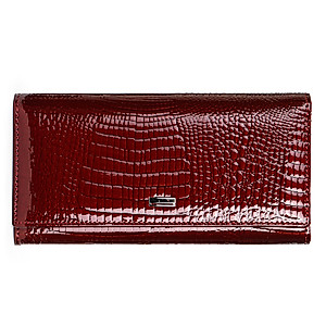 GHUHUALX Women's Wallet Long Leather Purse Credit Card Ladies Casual Wallet Fashion Clutch