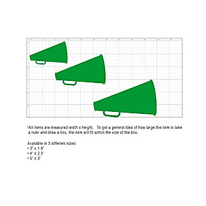 Paper Megaphone Locker Decorations for Homecoming Week/Cheerleader Party Decorations/Cheer Team Place Cards/Packs of 25 or 50 Pieces/Available in 3 Sizes