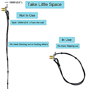 YYST Swimming Pool Vacuum Hose Hanger -Rust Resistant , Pool hose Hanger Hook for Pool Hose - Up to 50 Feet (No hose)-Type B (1)