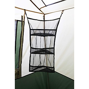 Spacious and Comfortable Ozark Trail Hazel Creek 12 Person Cabin Tent,with Two Closets with Hanging Organizers,Room Dividers,Mud Mat,E-Port and Rolling Storage Duffel for Convenience,Green