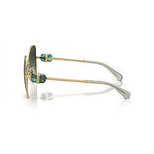 SWAROVSKI SK7002 Sunglasses, Gold Yellow/Brown, 57 mm