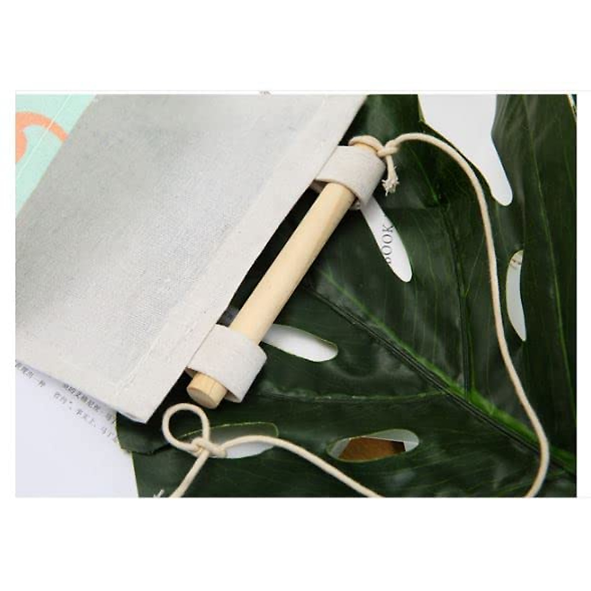 Fabric Wall Hanging Organizer with Three Pockets and Waterproof Lining - Bear Pink