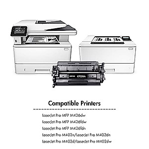 26A CF226A Toner Cartridge 2 Pack Compatible Replacement for HP 26A 26X CF226A CF226X Toner Cartridge for HP Pro M402N M402DN M402DW MFP M426FDW M426FDN M426DW Printer Black